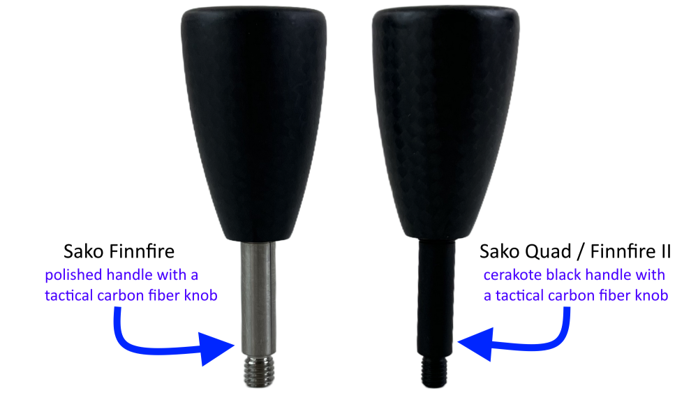 Sako Quad and Finnfire II - titanium bolt handle