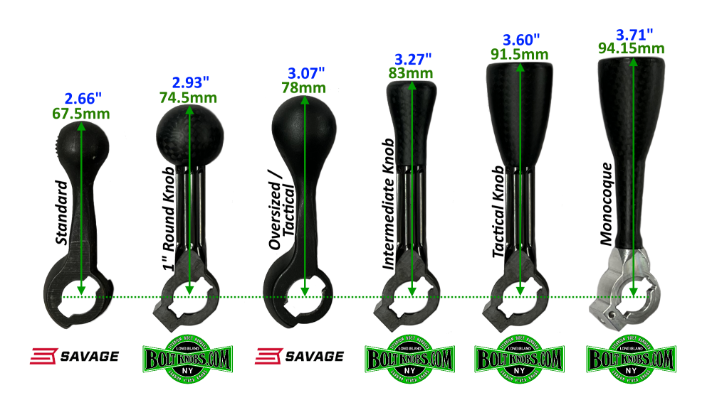 Savage - titanium bolt handle (Right Hand)