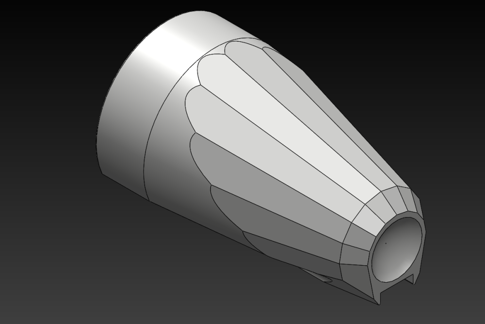 Tikka centerfire bolt shroud (Faceted)