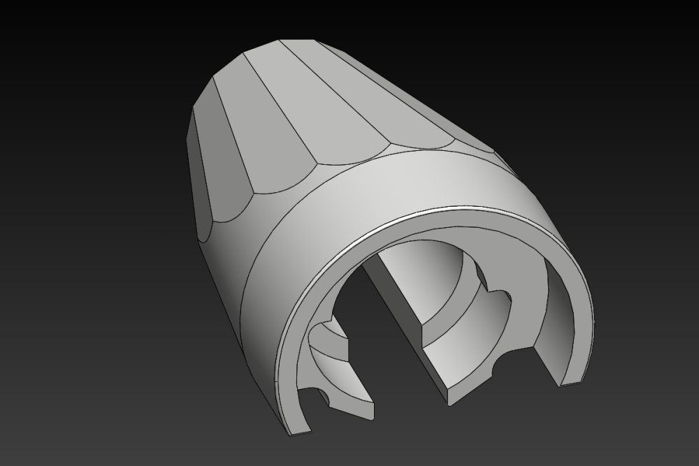 Tikka centerfire bolt shroud (Faceted)