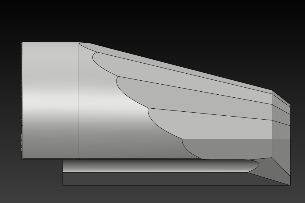 Tikka centerfire bolt shroud (Faceted)