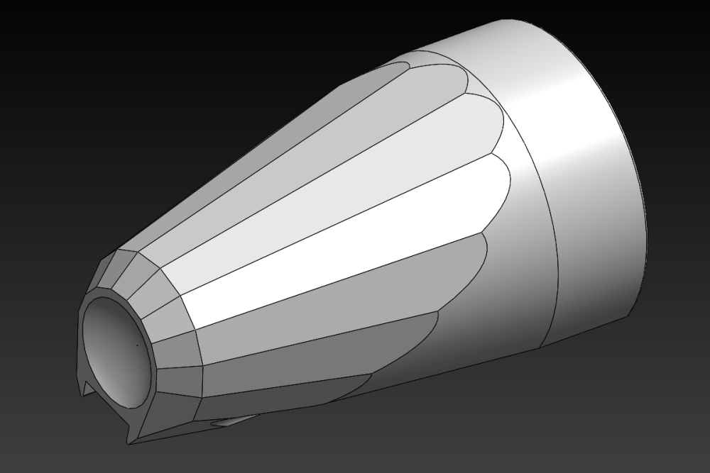 Tikka centerfire bolt shroud (Faceted)