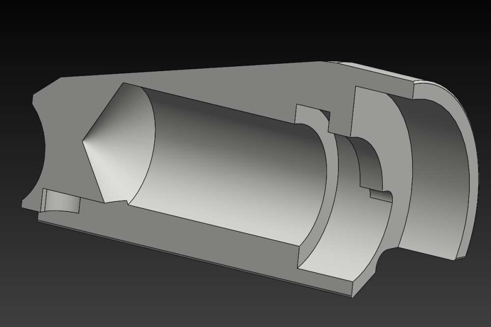 Tikka centerfire bolt shroud (Faceted)